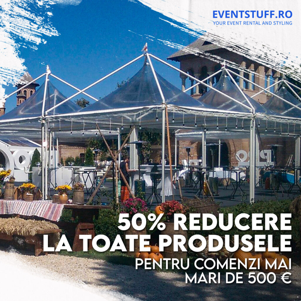 Cort pentru nunta - Inchiriaza cele mai frumoase corturi de la Event Stuff