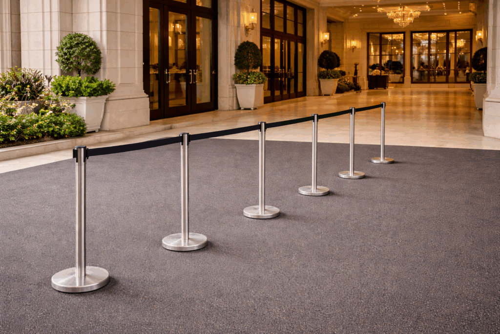 Stalp inox cu banda retractabila - Event Stuff